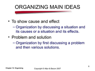 Organizing and outlining your presentation | PPT