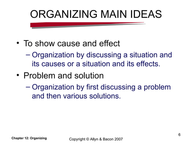 Organizing and outlining your presentation | PPT Organizing and outlining your presentation | PPT