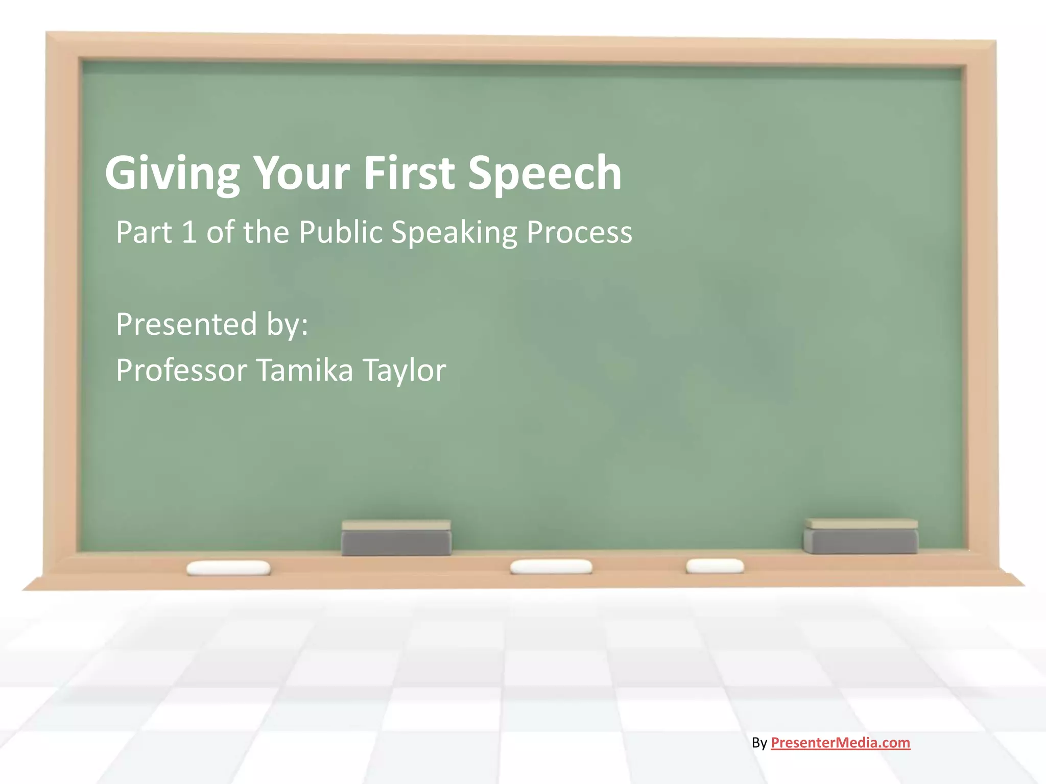 Organizing and preparing your speech | PPTX