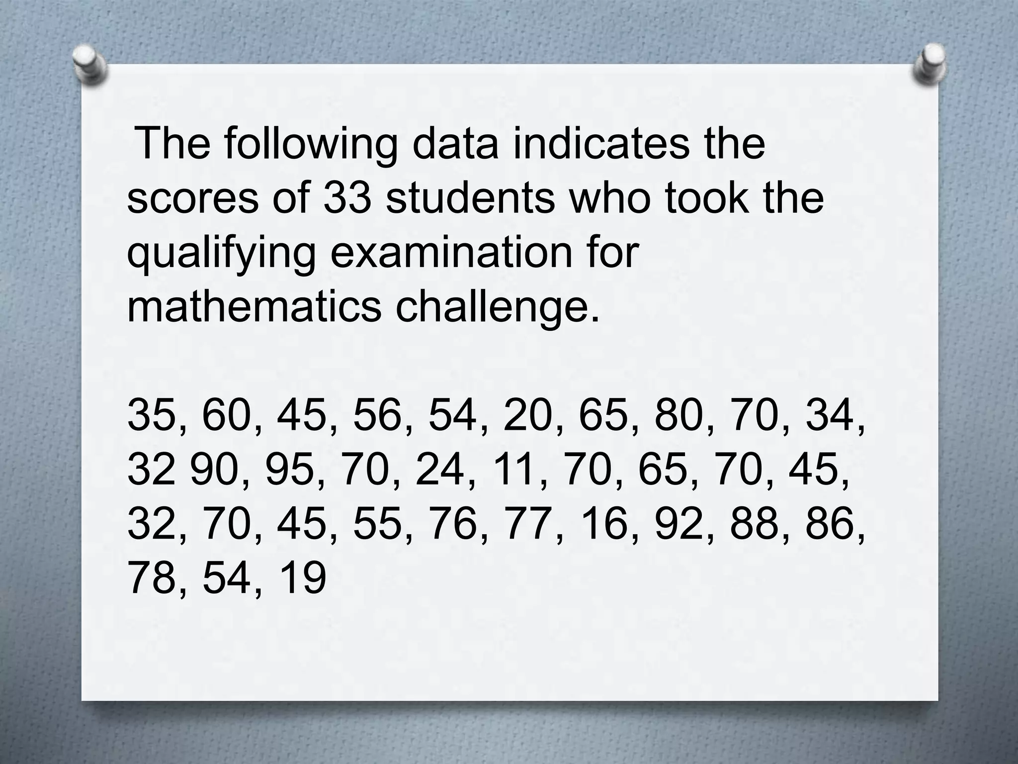 Organizing and presenting data | PPTX