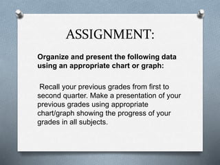 Organizing and presenting data | PPTX