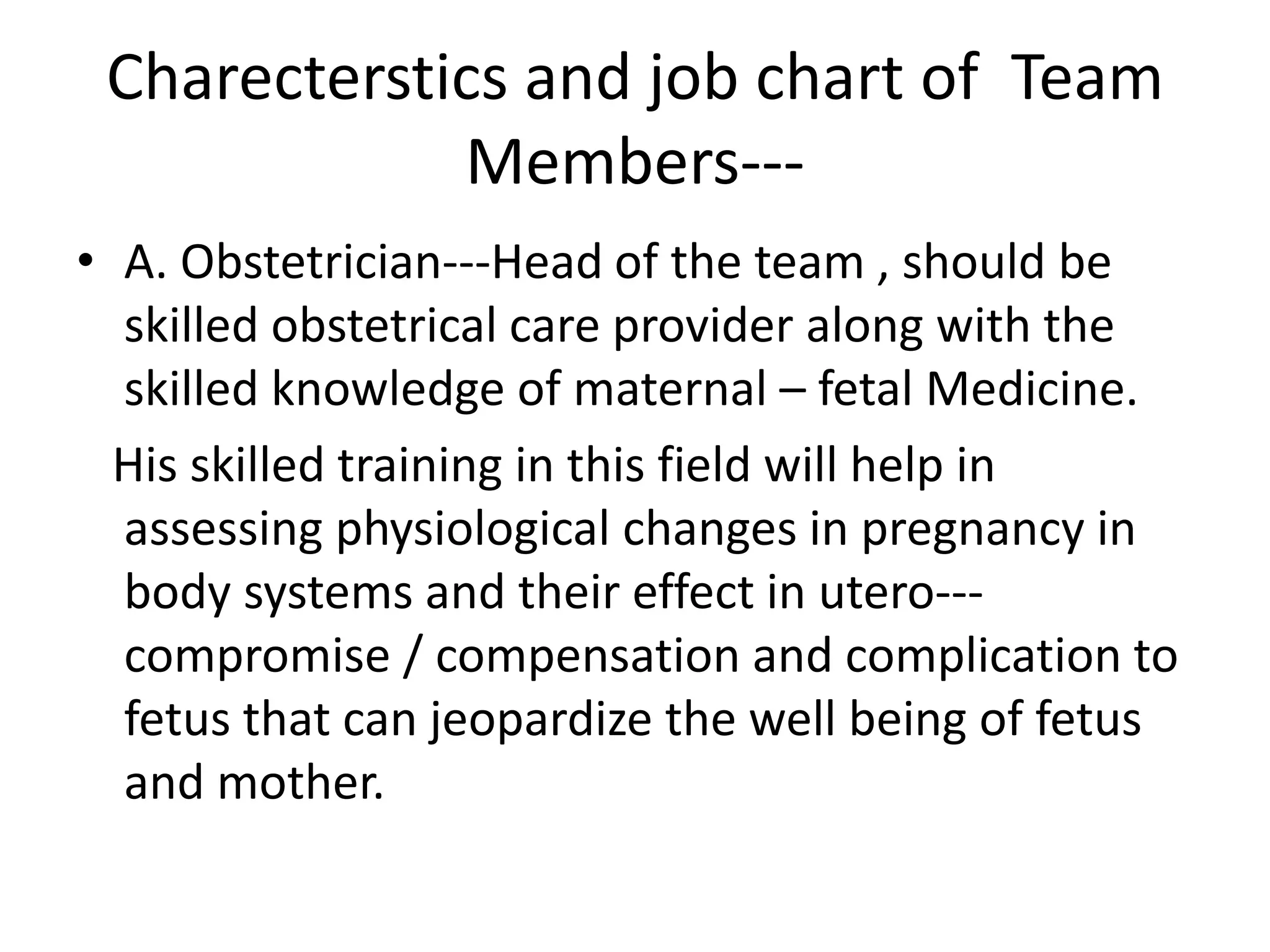 Organizing an obstetrical critical care unit | PPTX