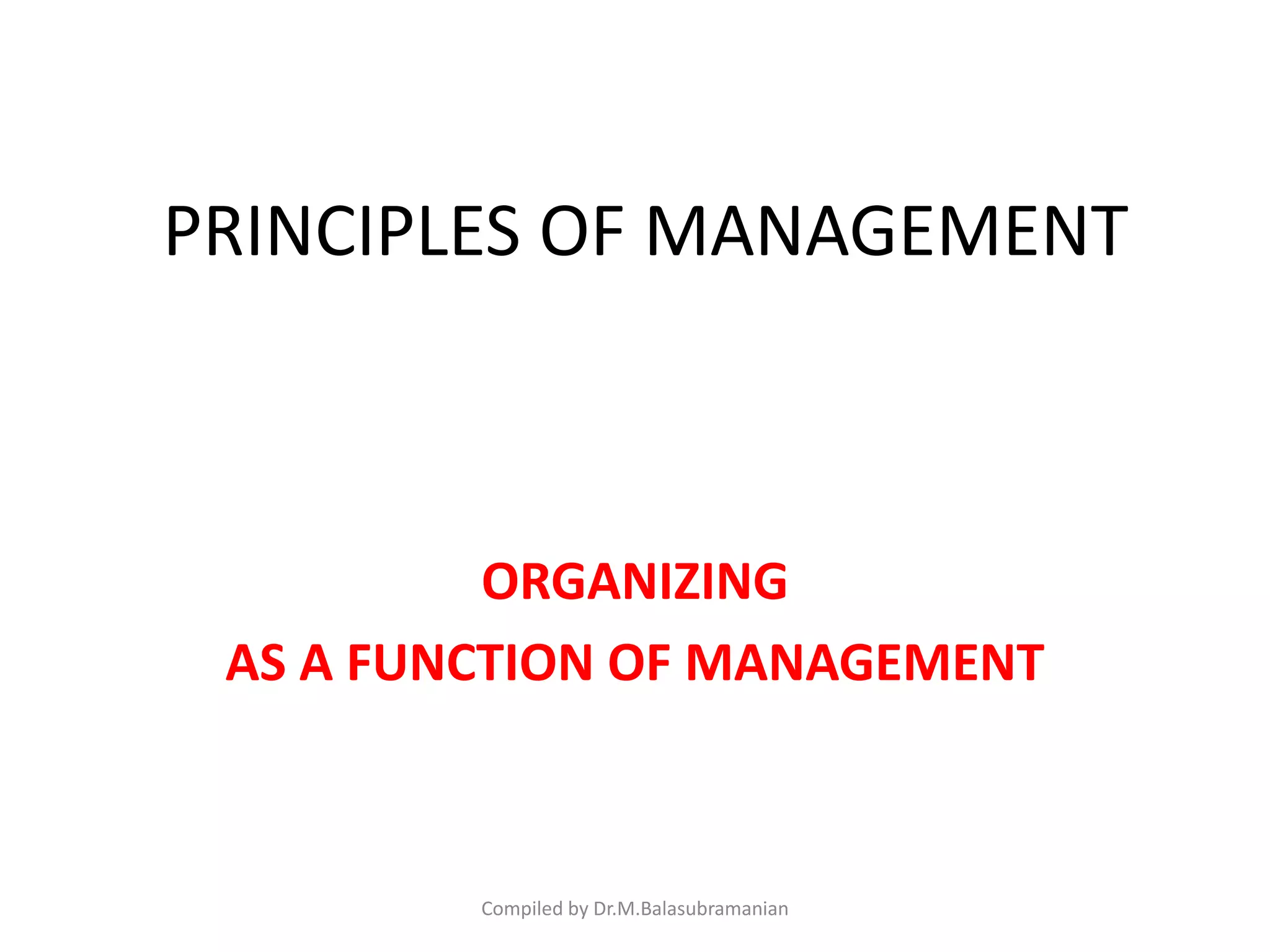 Organizing as a function of management | PDF | Business | Business and ...
