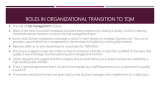 Organizing For Total Quality Management | PPTX
