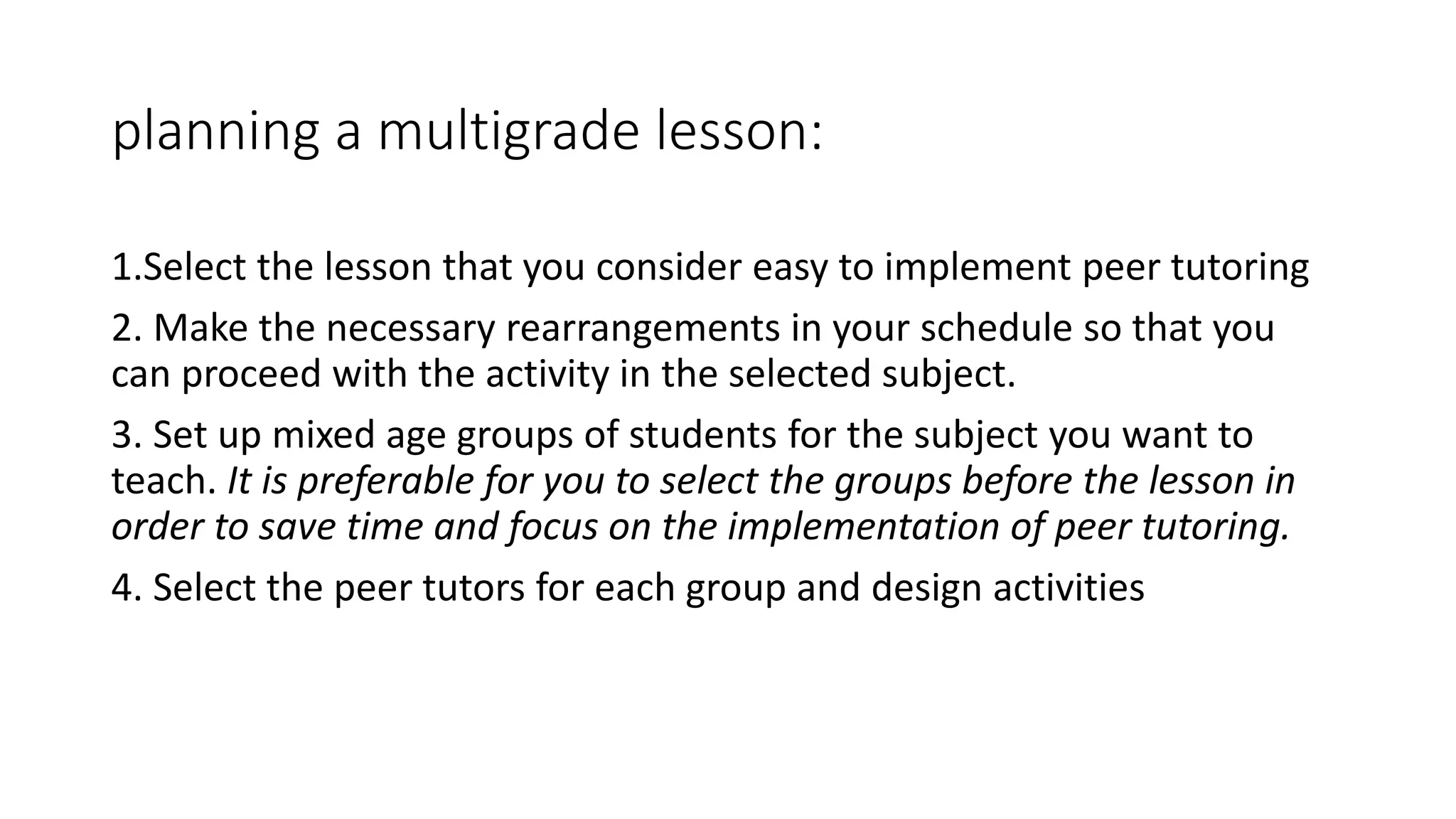 Organizing Curriculum in Multigame Classroom | PPTX