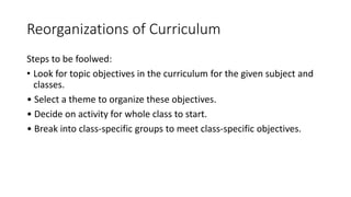 Organizing Curriculum in Multigame Classroom | PPTX