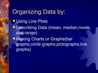 Organizing data | PPT
