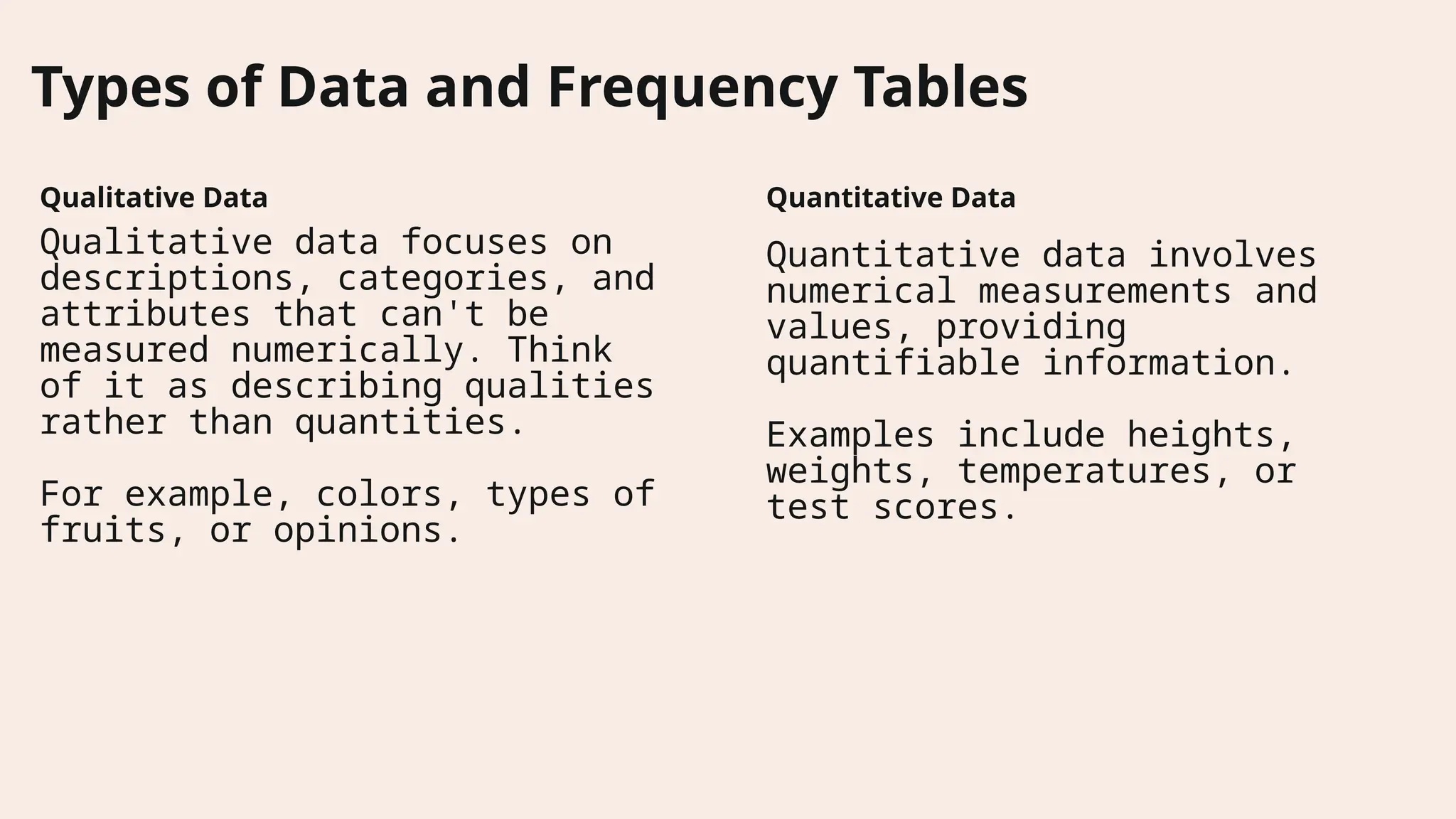 Organizing Data A Guide to Frequency Tables | PPTX