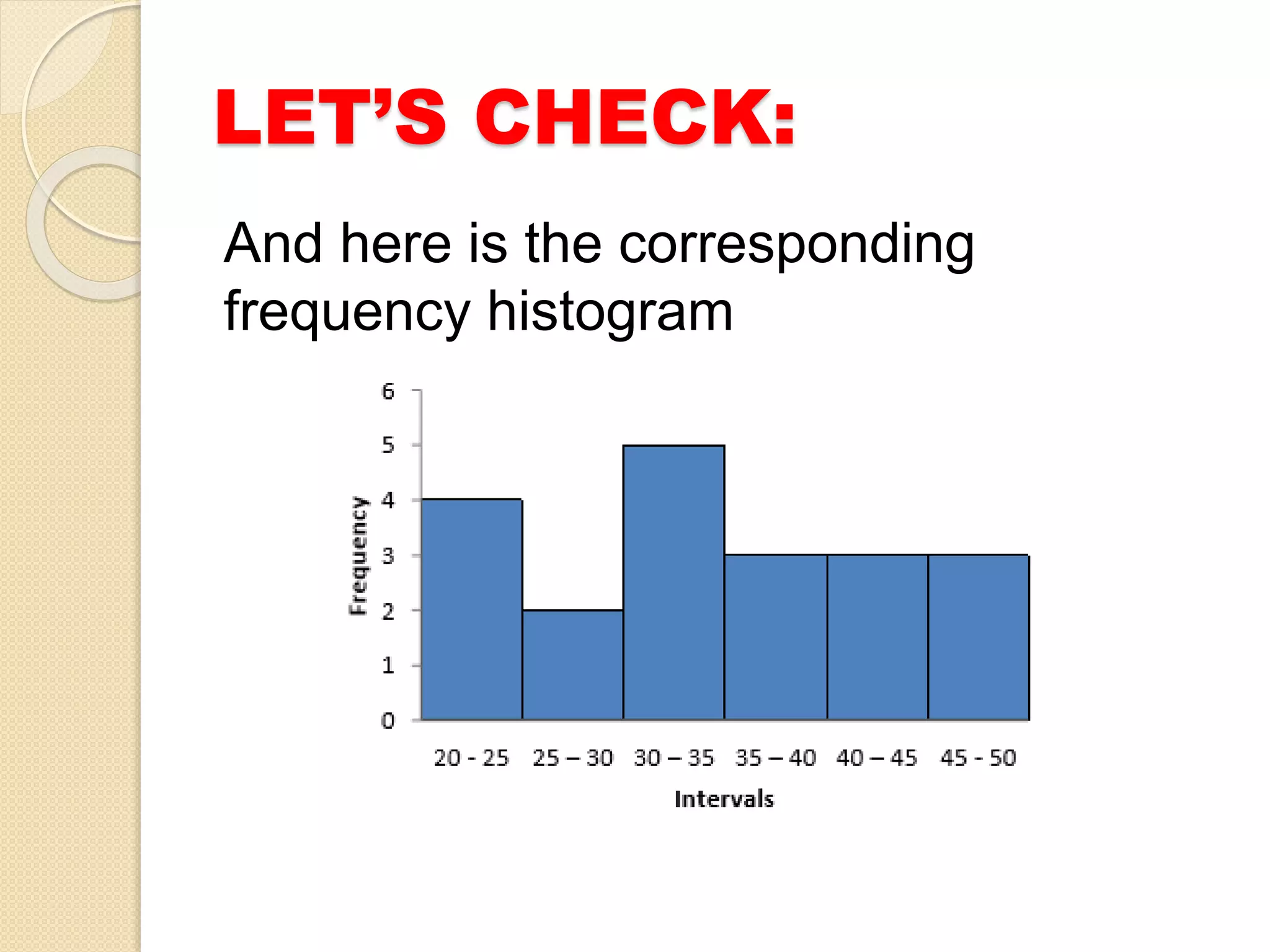 Organizing data using frequency distribution | PPTX