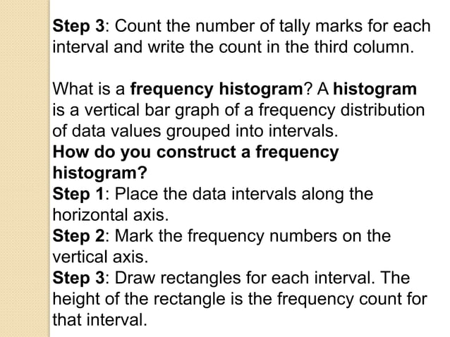 Organizing data using frequency distribution | PPTX