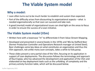 Organizing for Lean: Autonomy, Recursion and Cohesion | PPT