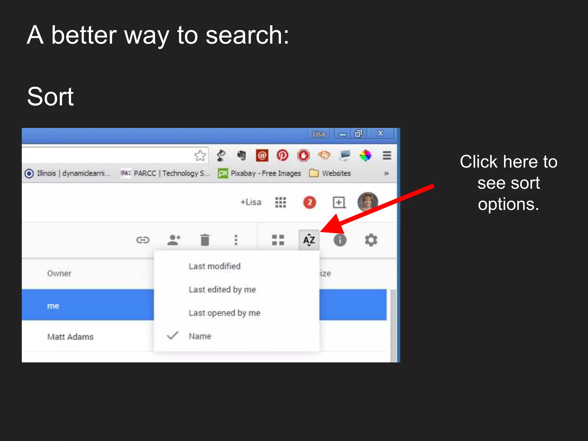 Organizing google drive | PPT