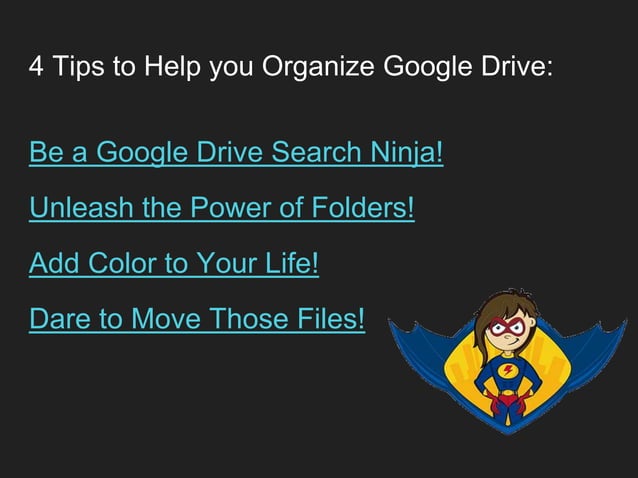 Organizing google drive | PPT