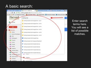 Organizing google drive | PPTX