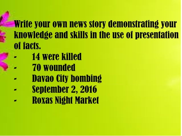 Organizing information from secondary sources writing an announcement.pptx