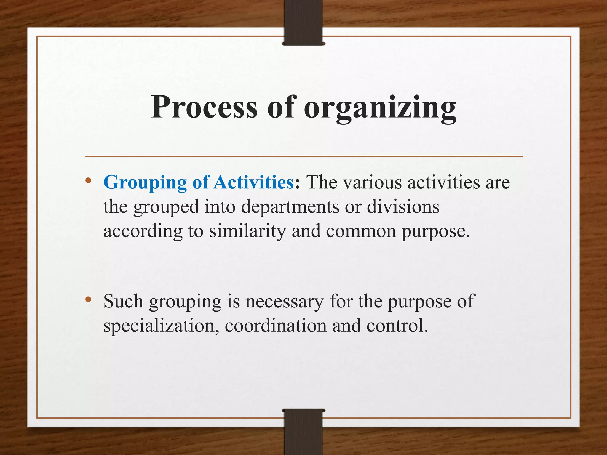 Organizing in management | PPT