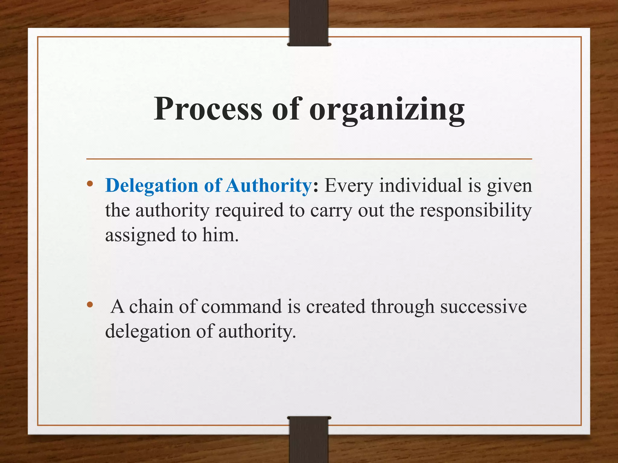 Organizing in management | PPT