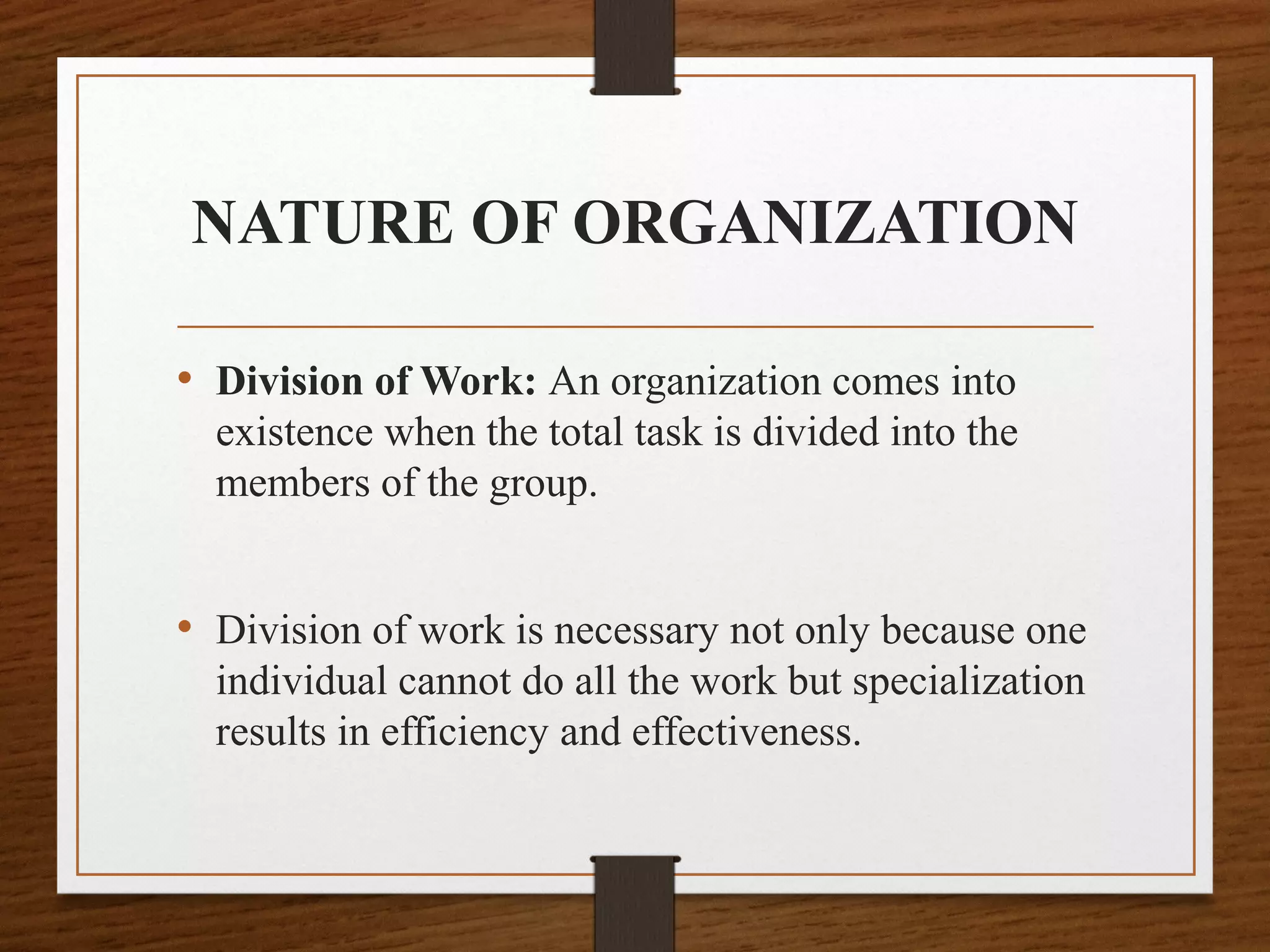 Organizing in management | PPT