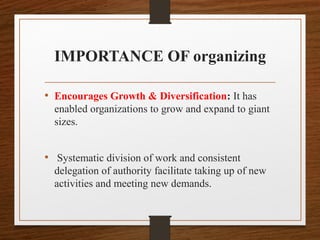 Organizing in management | PPT