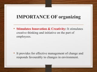 Organizing in management | PPT