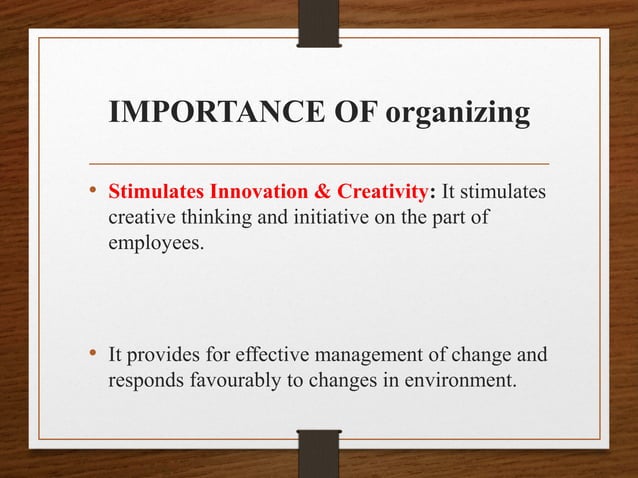 Organizing in management | PPT