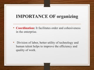 Organizing in management | PPT