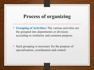 Organizing in management | PPT
