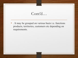 Organizing in management | PPT