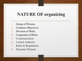 Organizing in management | PPT