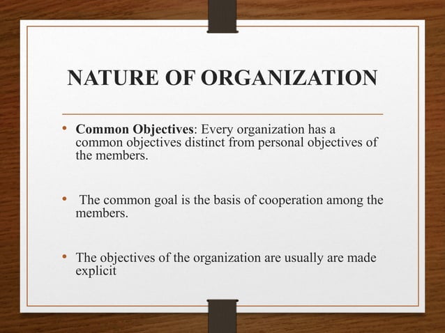 Organizing in management | PPT