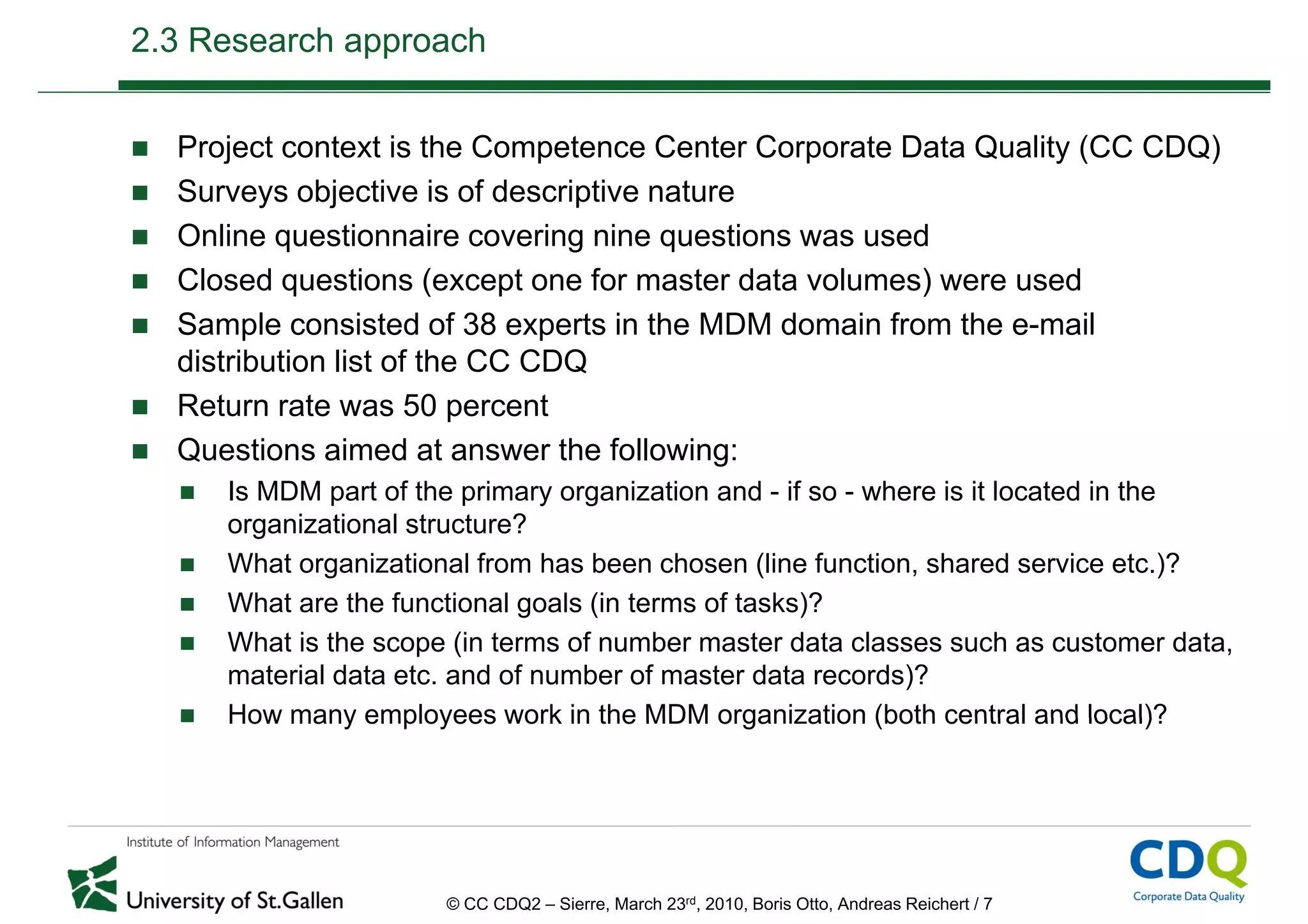 Organizing Master Data Management | PPT