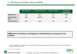 Organizing Master Data Management | PPT