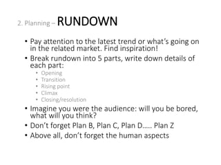 Organizing Music Events - How to Plan & Make Your Plan Works | PPTX