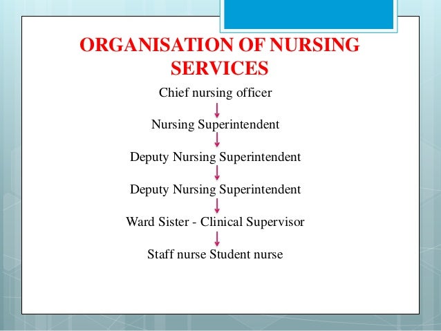 Organizing nursing services