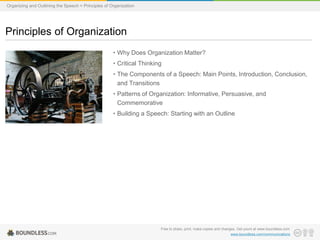 Organizing Outlining Speech | PPTX