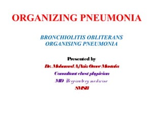 Organizing pneumonia | PPT
