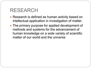 Organizing scientific research | PPT