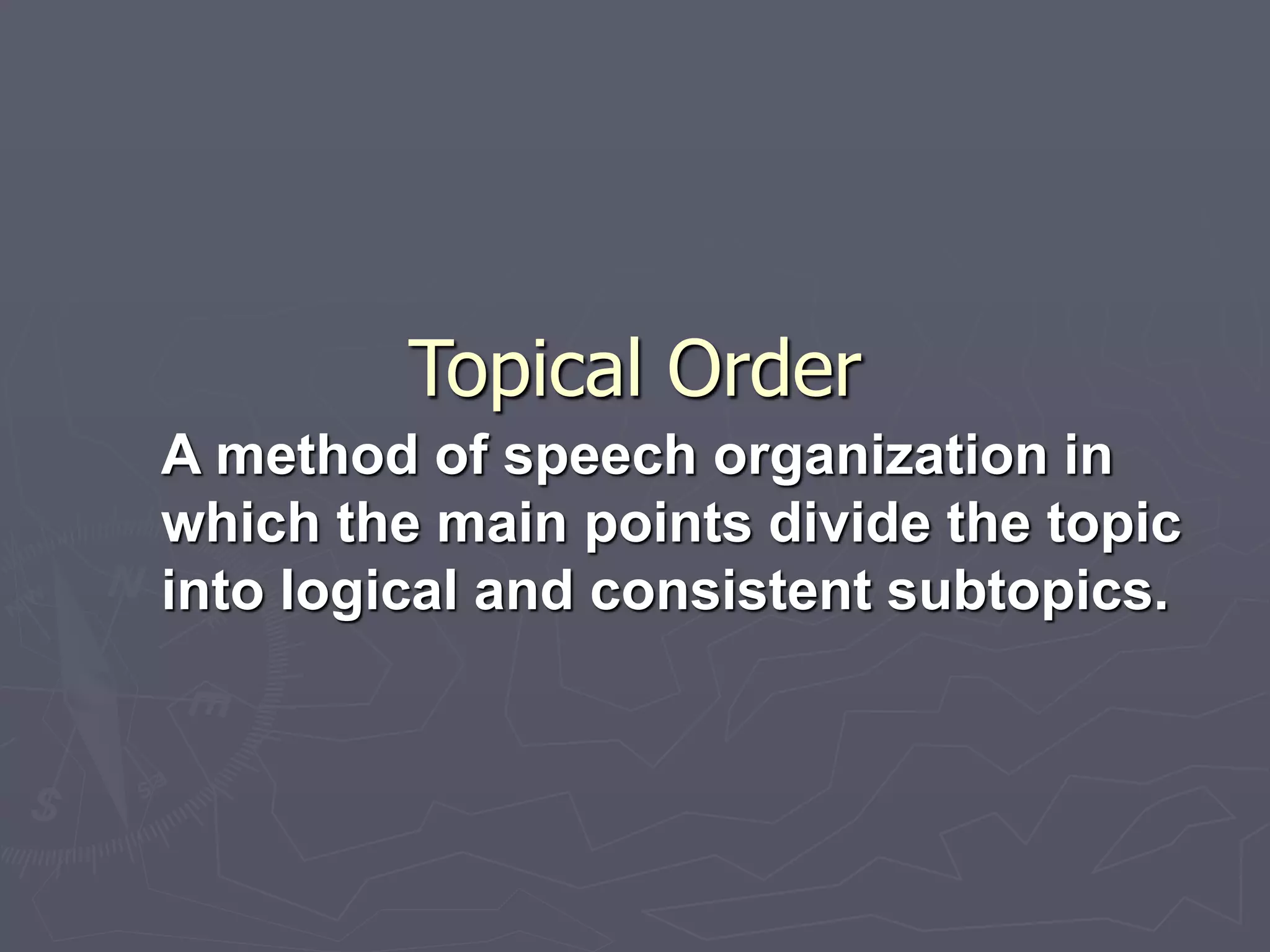 organizing speeches.ppt