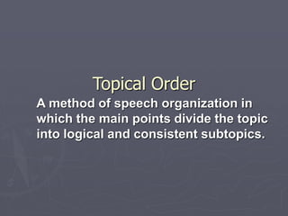 organizing speeches.ppt