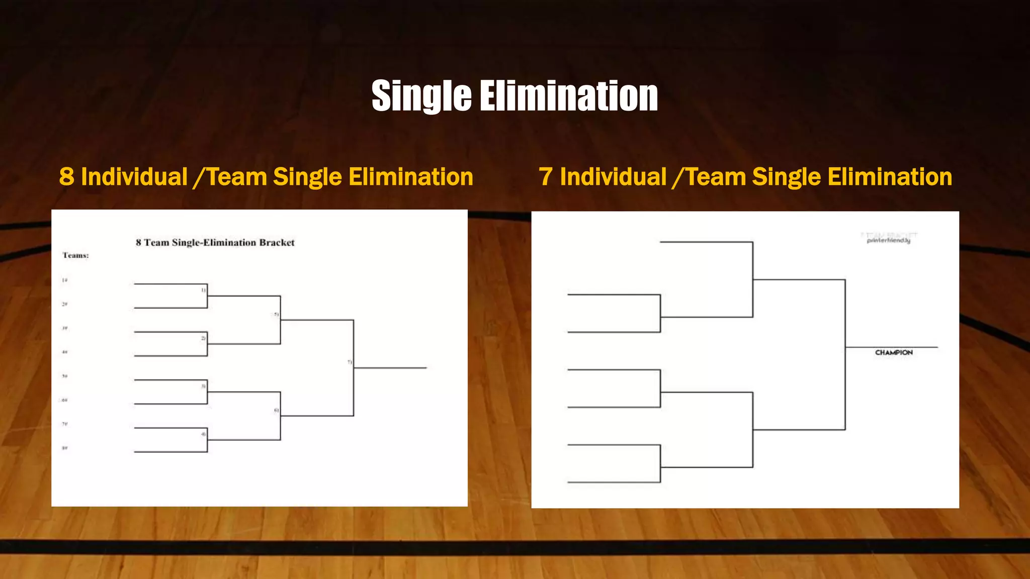 Organizing sports tournament | PPTX