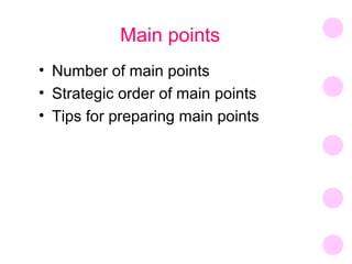 Organizing the body of the speech | PPT | Fitness and Exercise ...