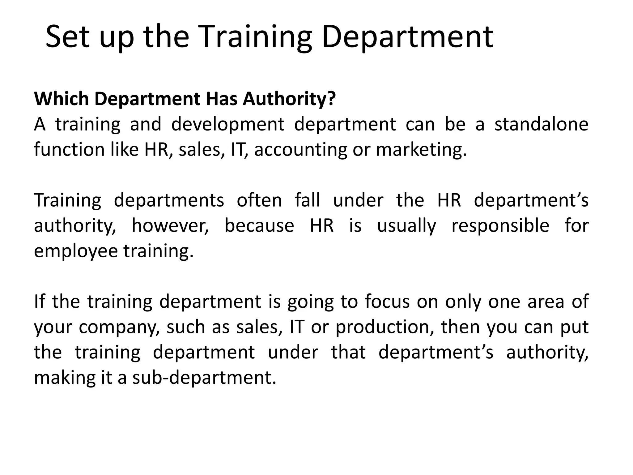 Organizing Training department.pptx