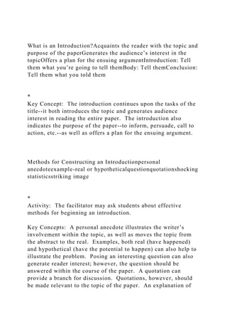 Organizing Your ArgumentRationale Welcome to O.docx