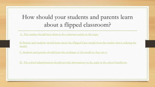 Organizing your flipped classroom | PPTX