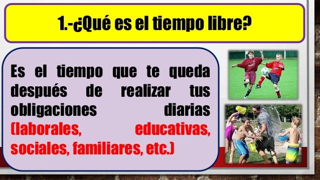 Organizo mi tiempo libre (ix unidad)