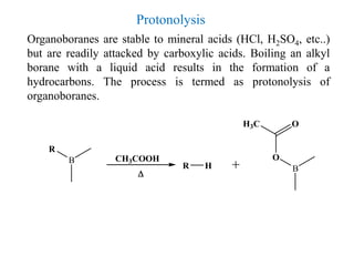 Organoborane or Organoboron compounds | PPTX
