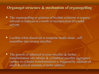 Organogels. | PPT