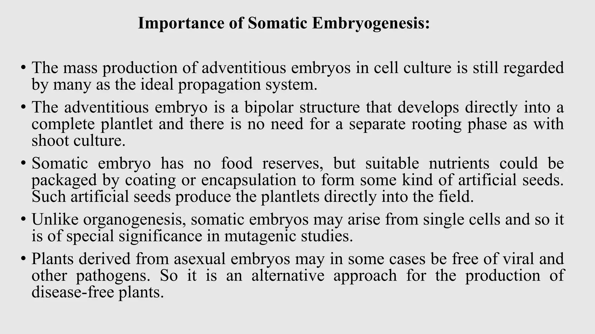 Organo genesis, Embryo genesis, Synthetic seeds | PPTX