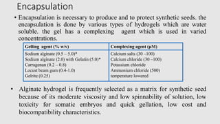 Organo genesis, Embryo genesis, Synthetic seeds | PPTX | Science
