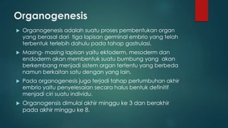 Organogenesis 2 | PPTX
